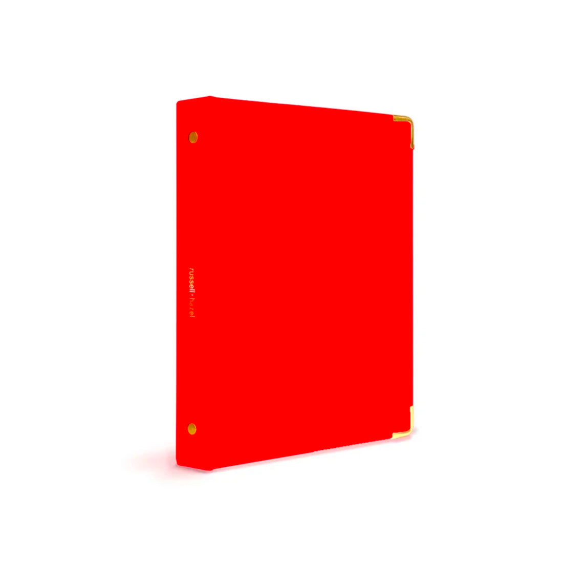 RED-ORANGE PATENT MINI BINDER – PAPER AND NEST